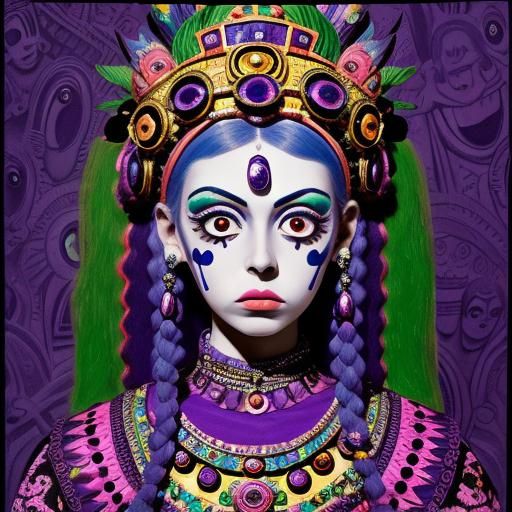 Aztec psychedelic in the style of Claude Cahun and James Bidgood - AI ...