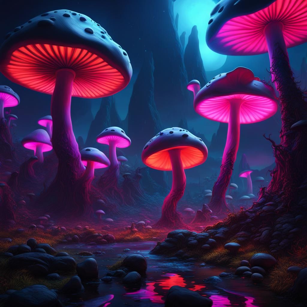 Alien homeworld - AI Generated Artwork - NightCafe Creator