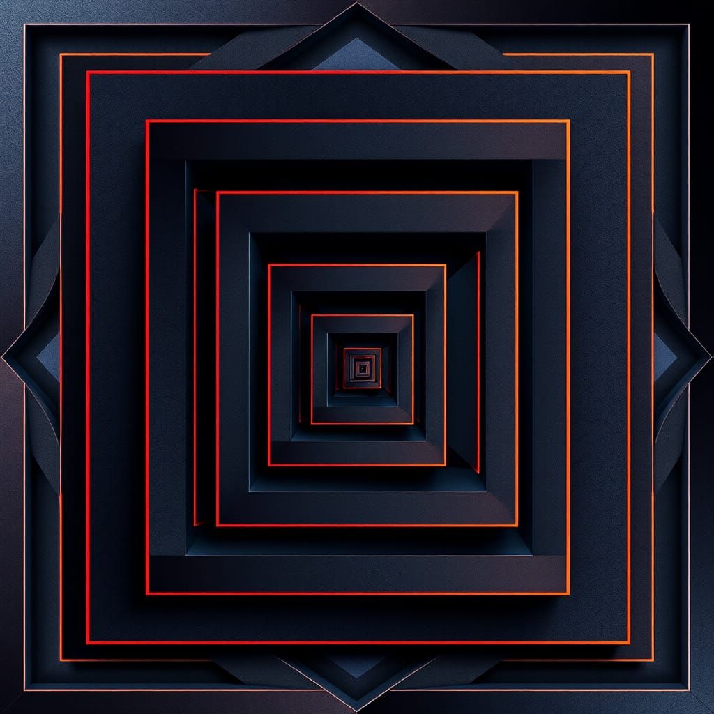 squares in behind squares, squares inside squares