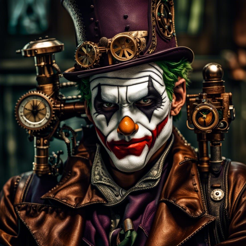 A steampunk "The Joker" - AI Generated Artwork - NightCafe Creator