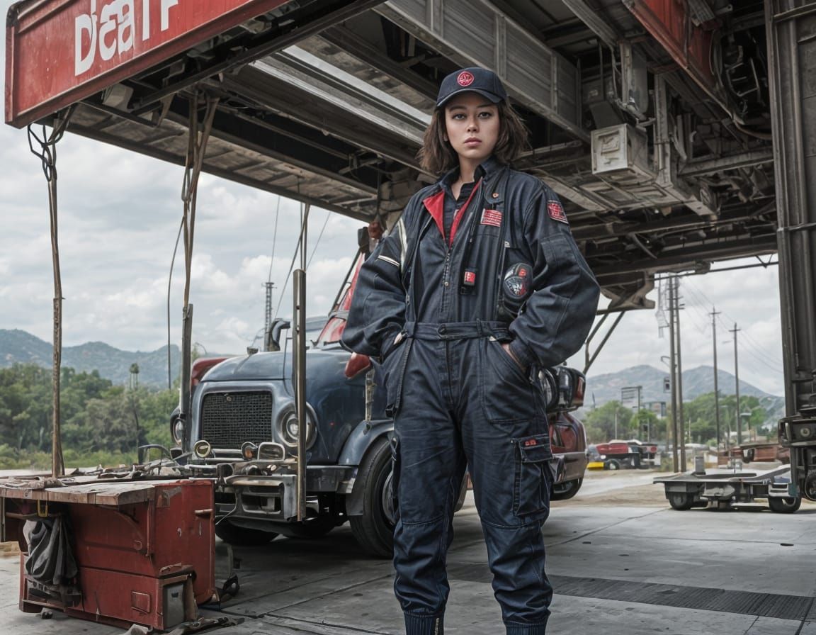 Ever seen a floating red lorry Trailer attached I kid you not It ...