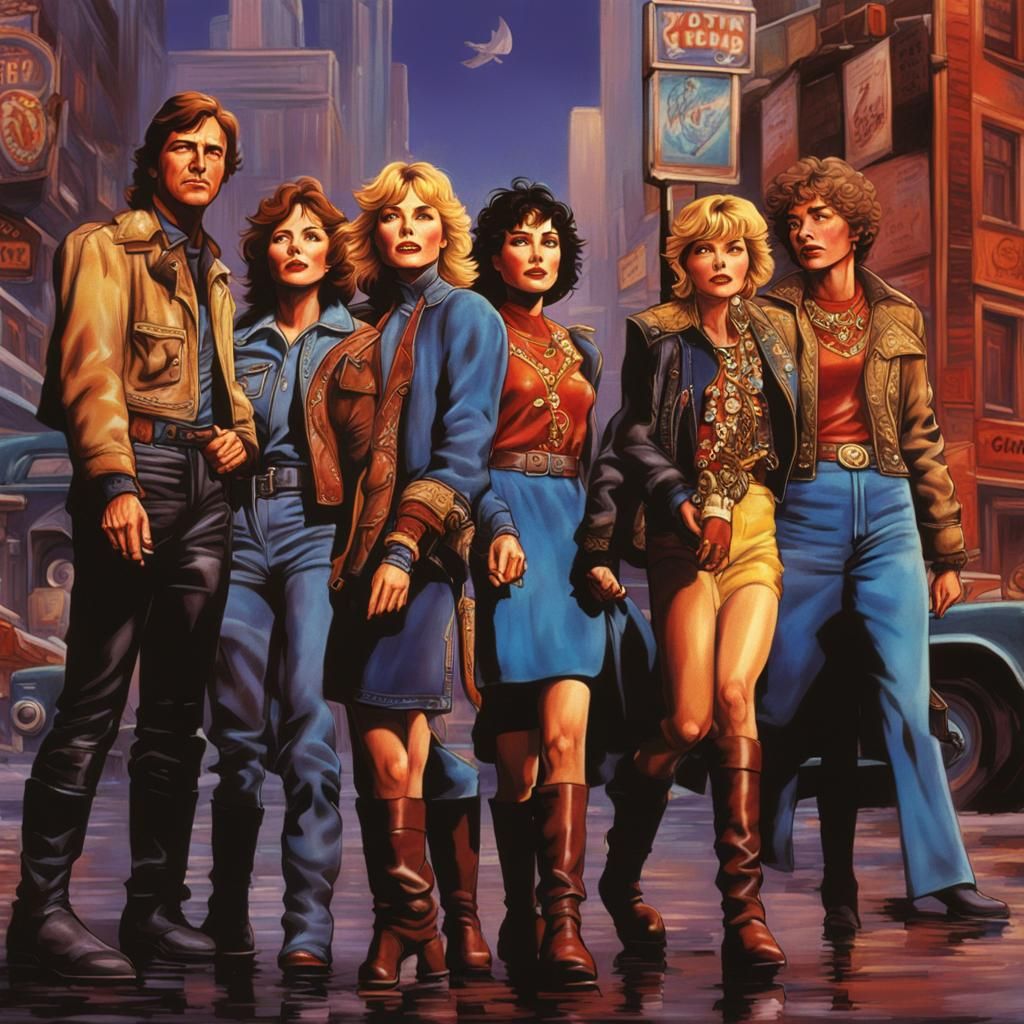 The cover of Retro featuring Kim Cattrall holding hands with her ...