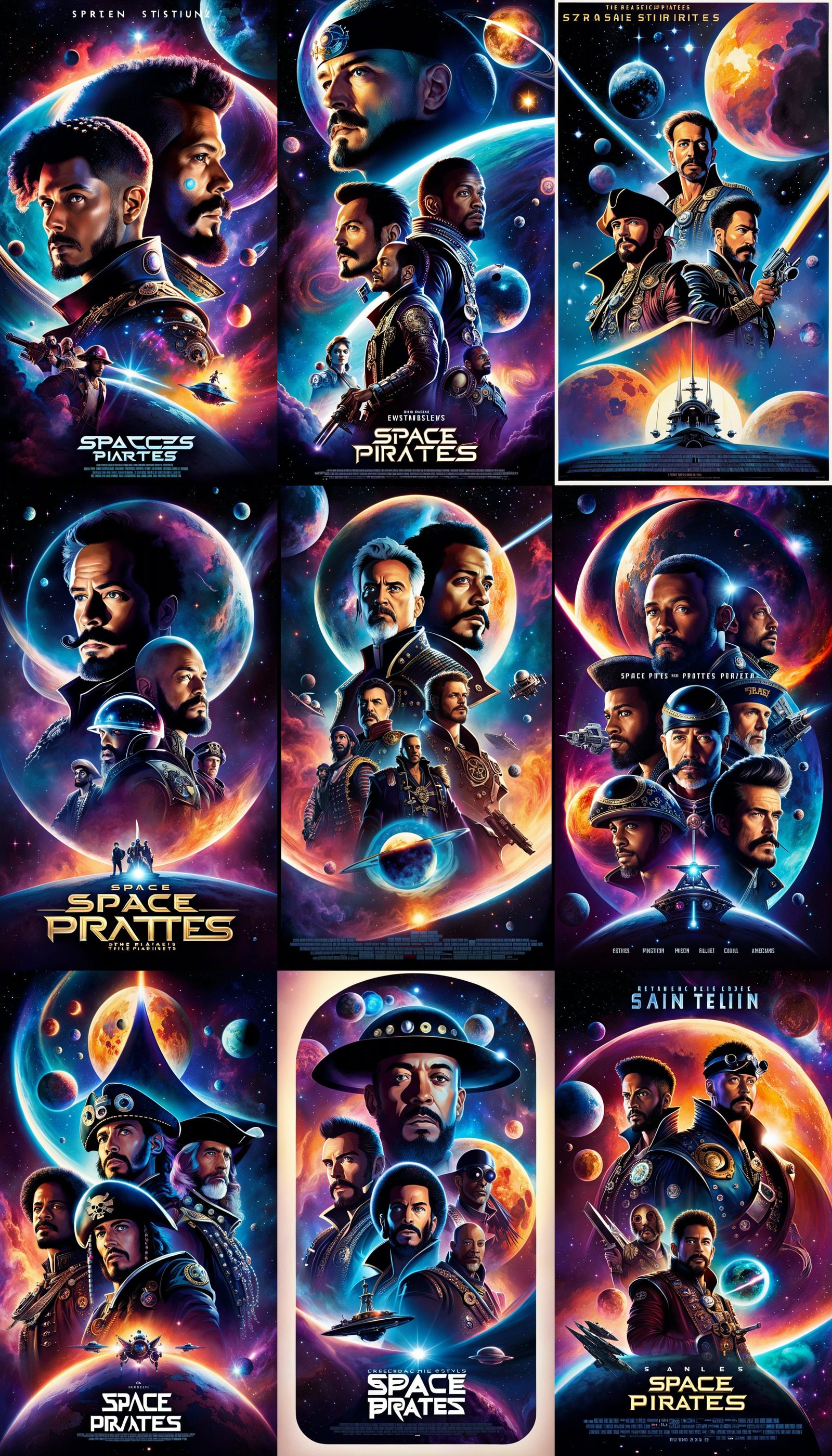 Space Pirates - movie poster - futuristic pirates calmly taking over ...