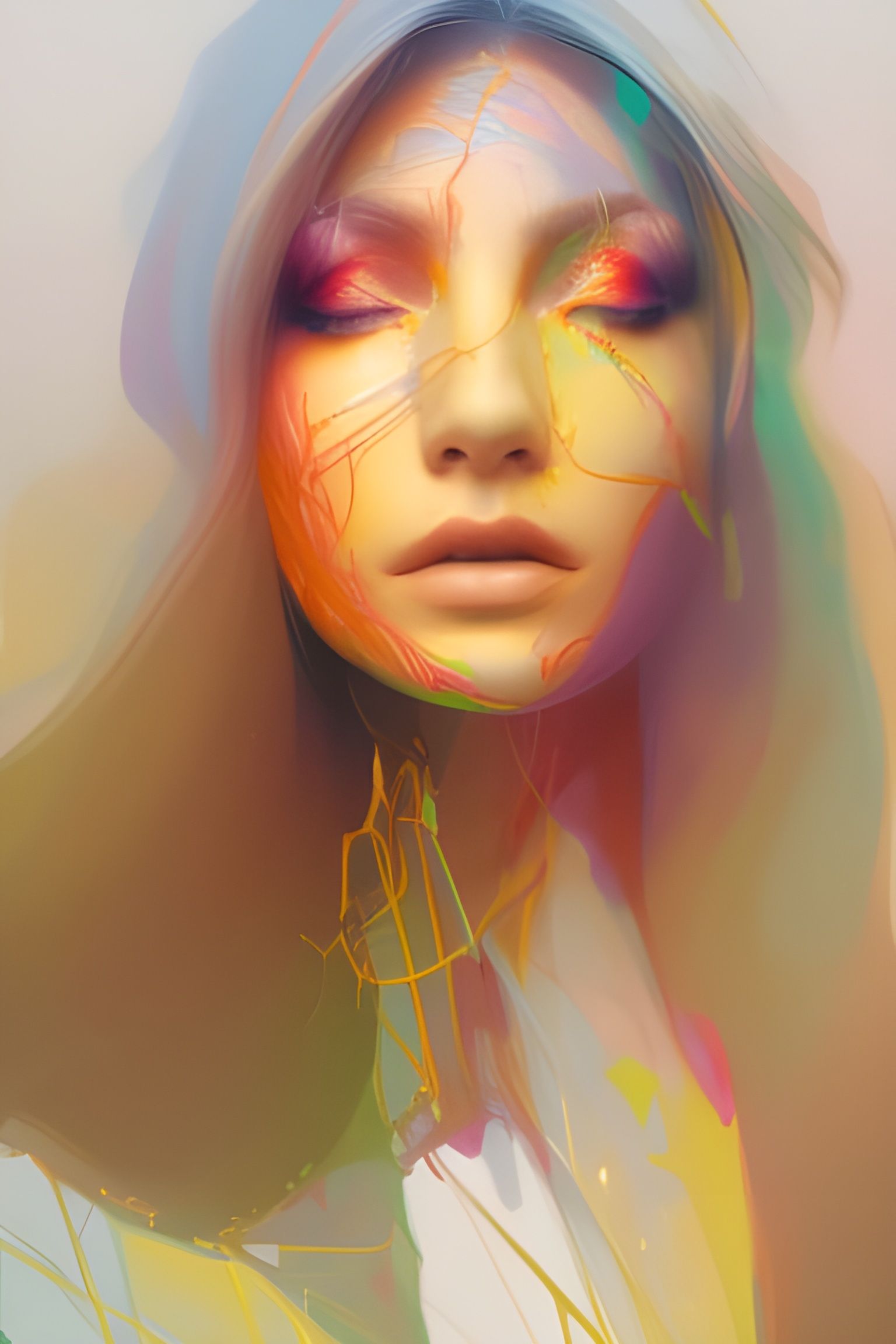 artistic woman portrait - AI Generated Artwork - NightCafe Creator