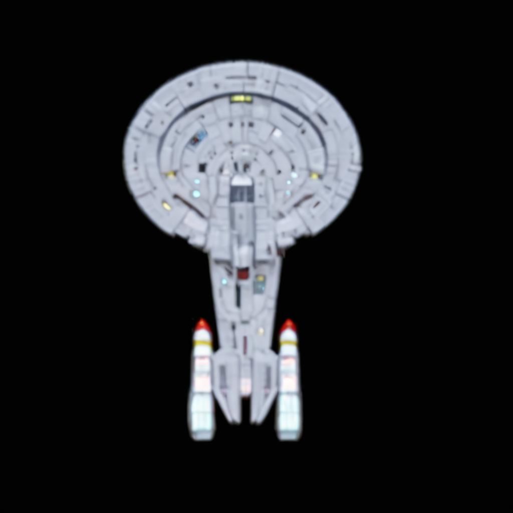 Galaxy Challenger Class Starship - Red Starship Challenges t...