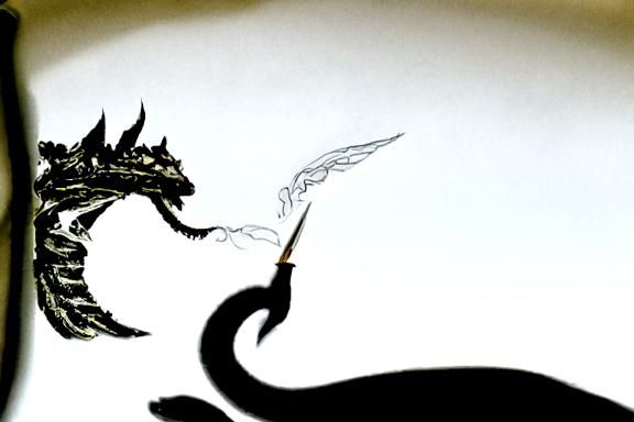 Dragon writer - AI Generated Artwork - NightCafe Creator