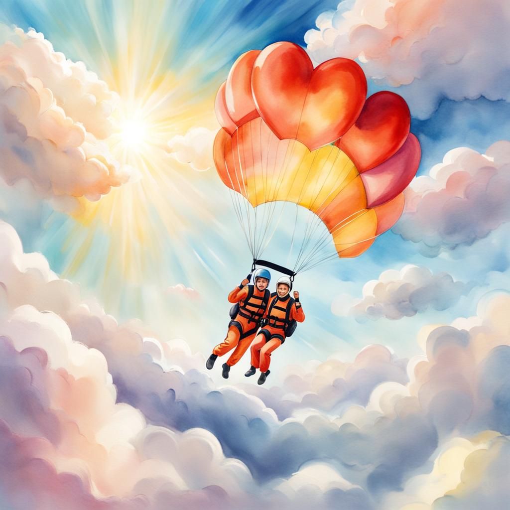 Falling in love - AI Generated Artwork - NightCafe Creator