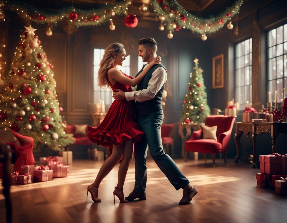 Beautiful couple dancing - AI Generated Artwork - NightCafe Creator