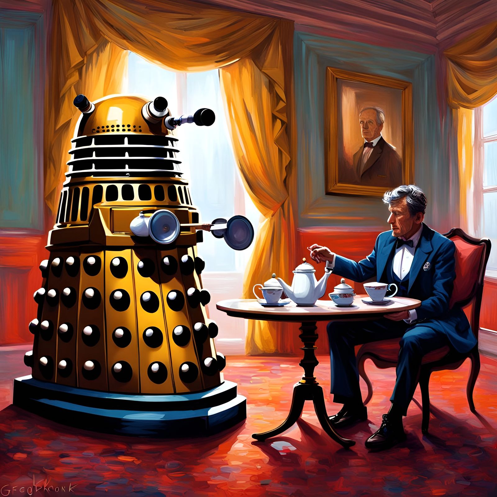 The Commander Dalek Butler - AI Generated Artwork - NightCafe Creator