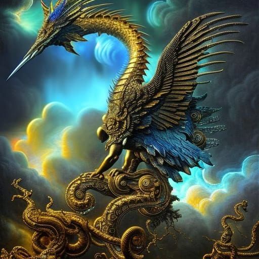 the mech phoenix rises from its nanobots - AI Generated Artwork ...