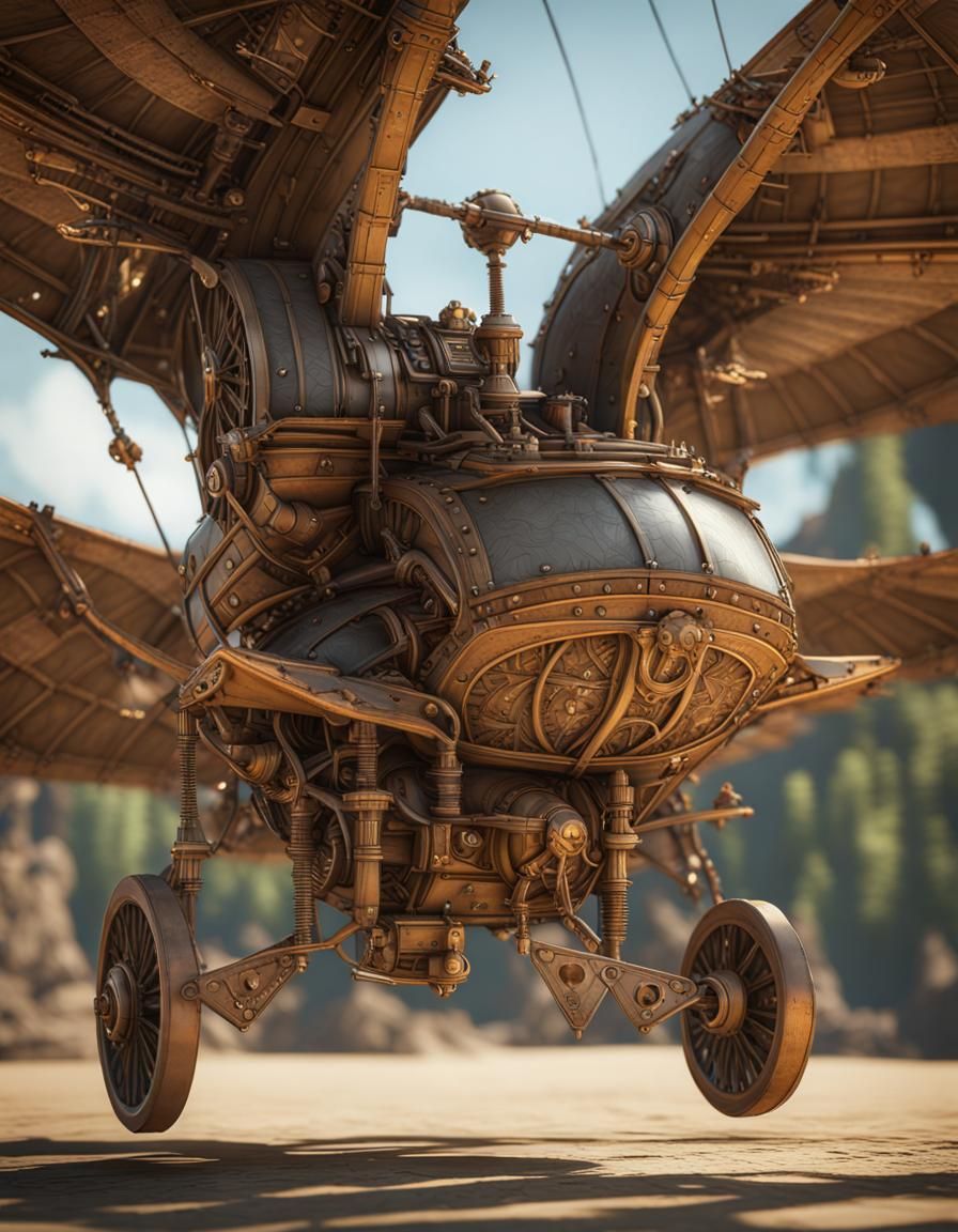 Da Vinci flying machine #42 - AI Generated Artwork - NightCafe Creator