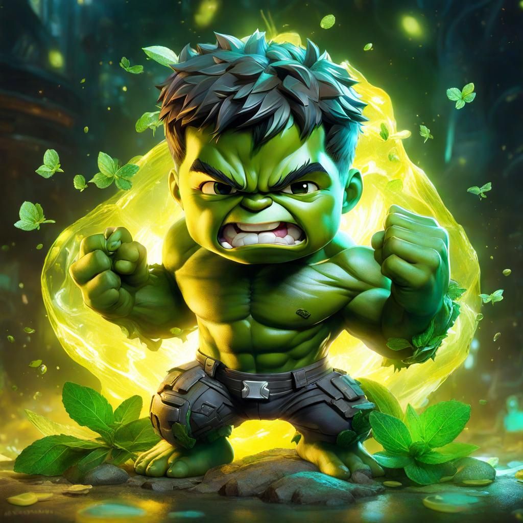 Mint Lover Hulk - AI Generated Artwork - NightCafe Creator