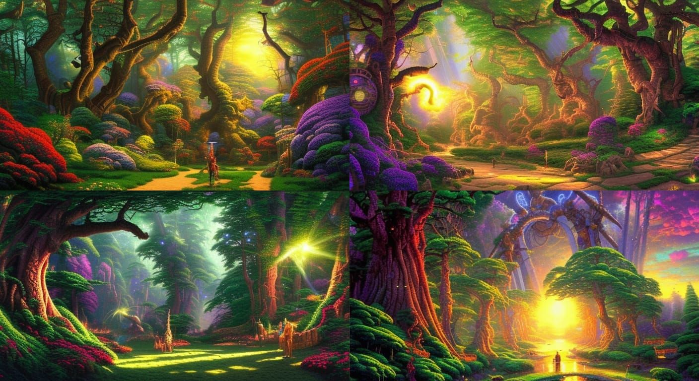 an epic portrait of a portal opening from a futuristic alien world to a ...