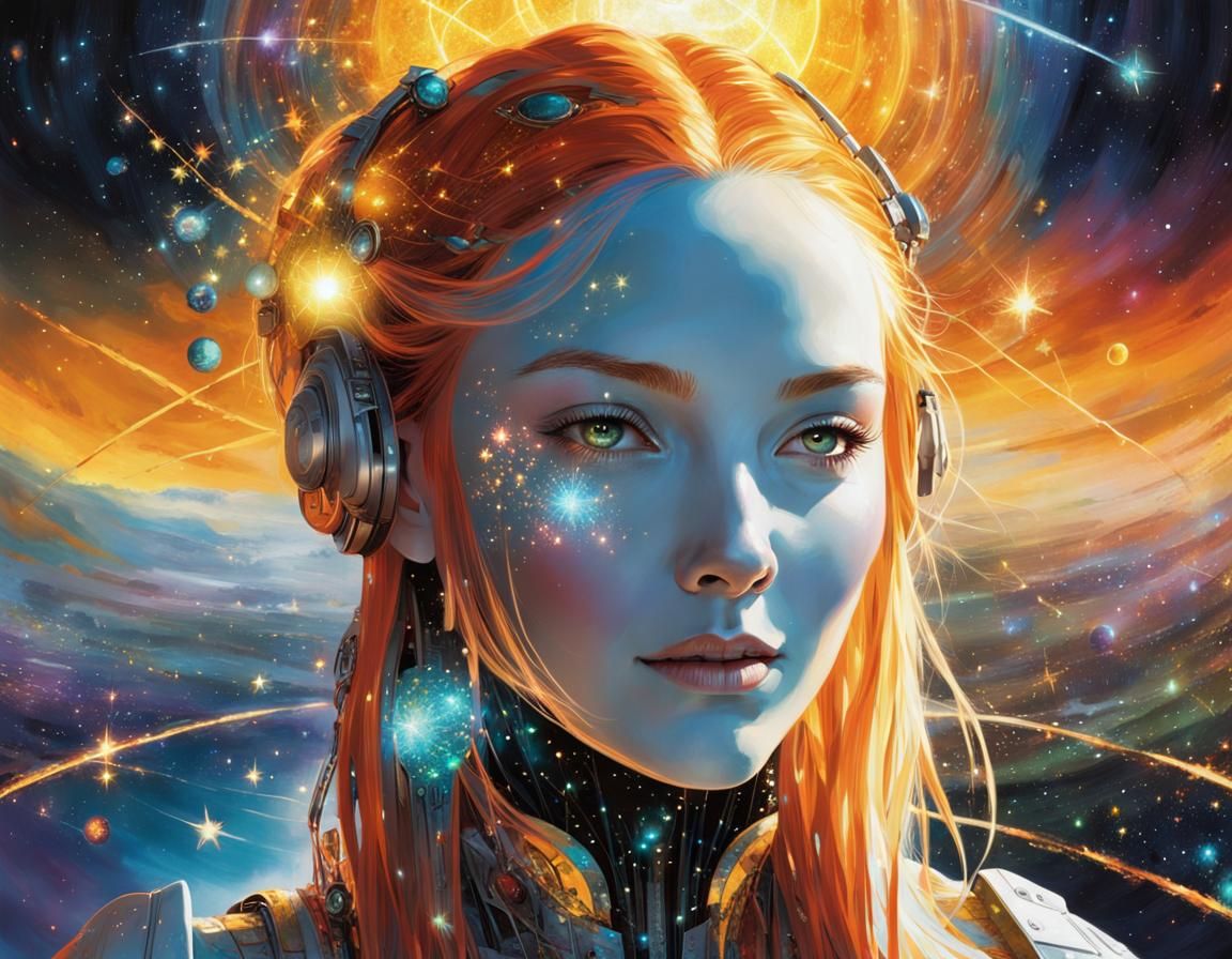 Space Goddess Cleansing a Cursed Planet - AI Generated Artwork ...