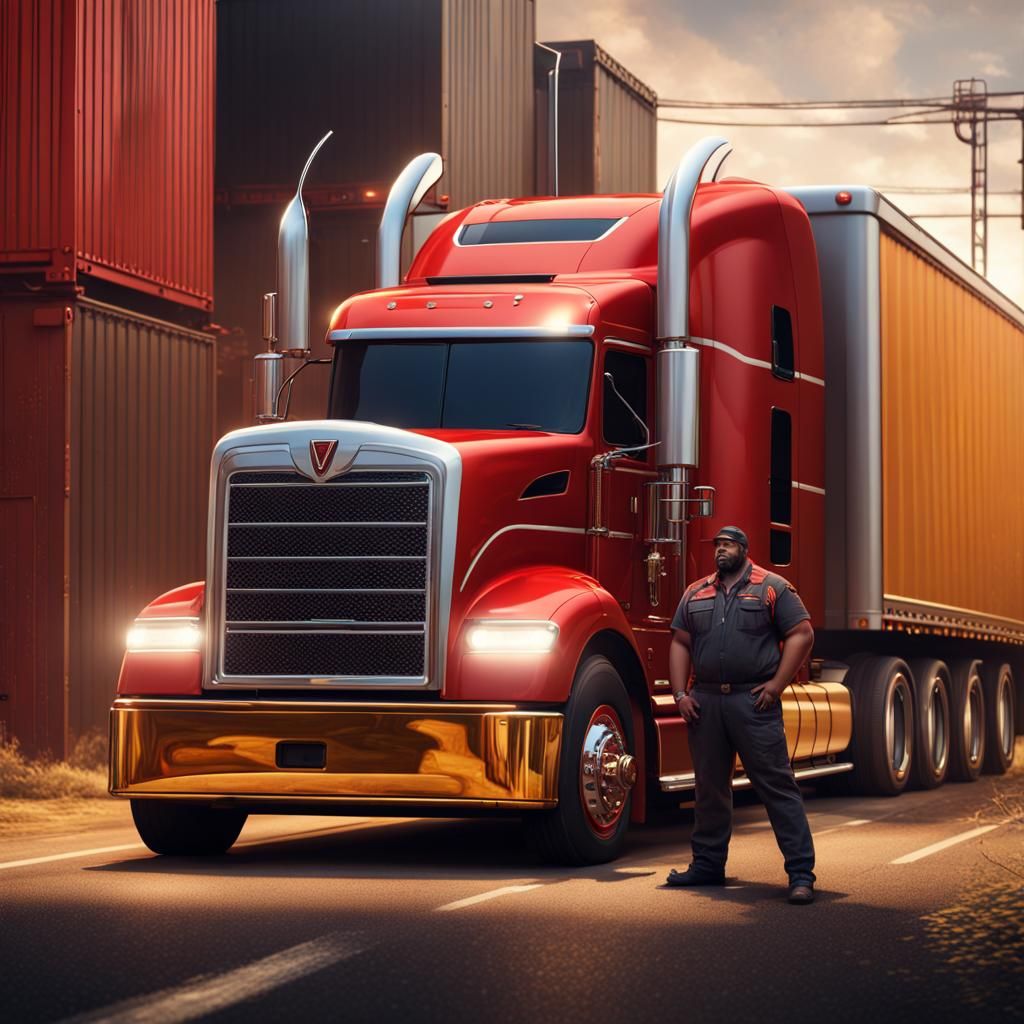 male truck drivers - AI Generated Artwork - NightCafe Creator