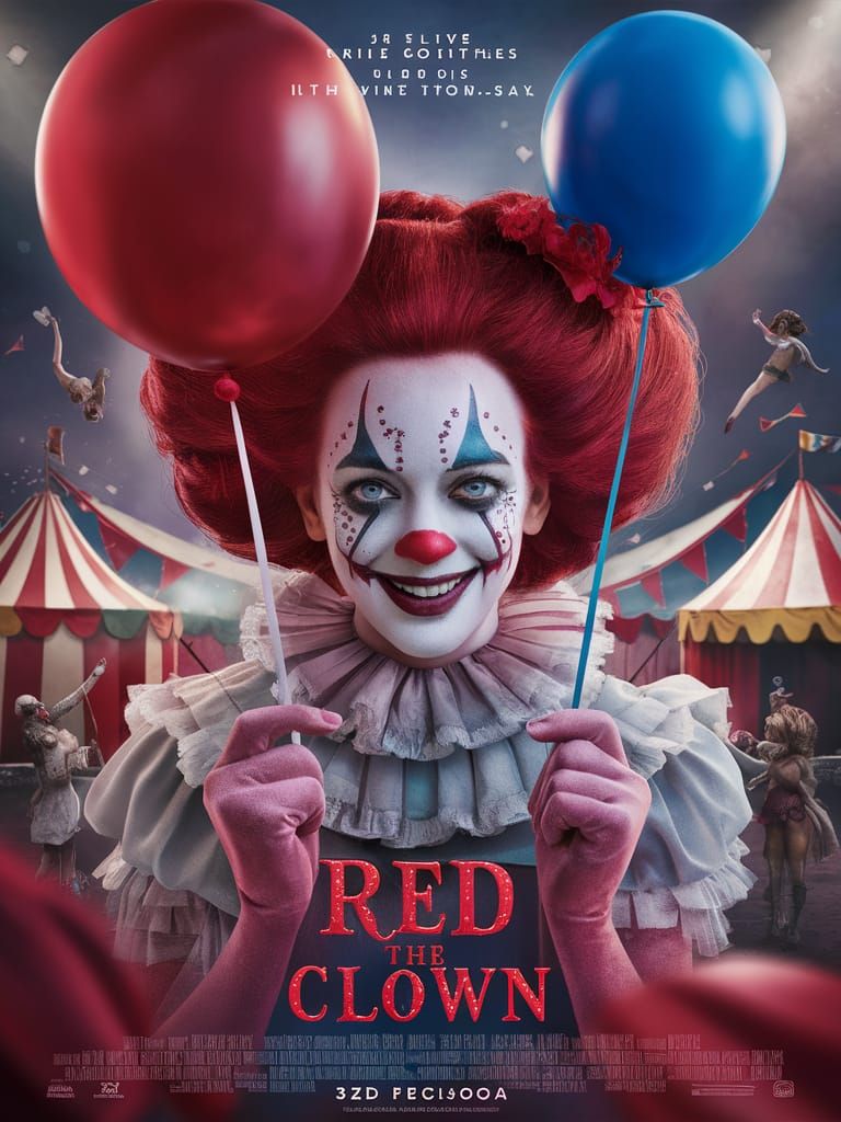 red the clown - AI Generated Artwork - NightCafe Creator