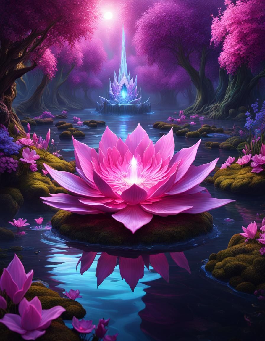 Magical Flower - AI Generated Artwork - NightCafe Creator