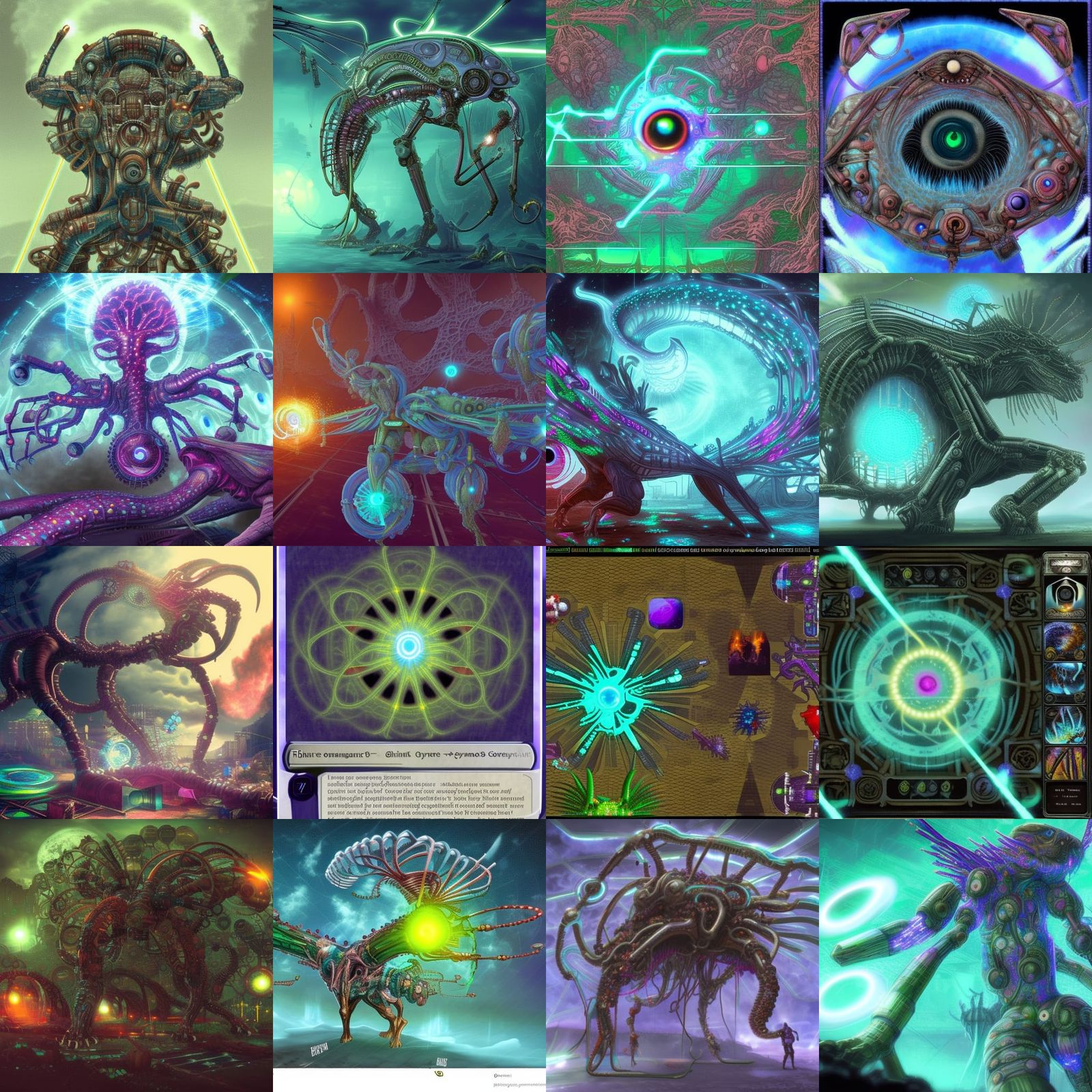 ophanim biopunk fantasycore glitchcore prehistoricore - AI Generated ...