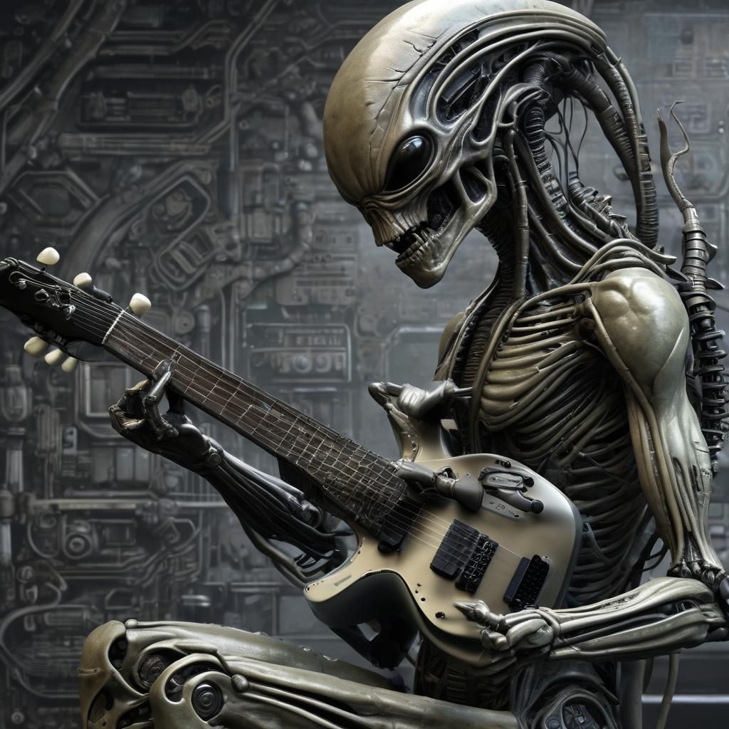 Cybernetic organisms, hybrid tech, hyper realistic detalis, alien ...