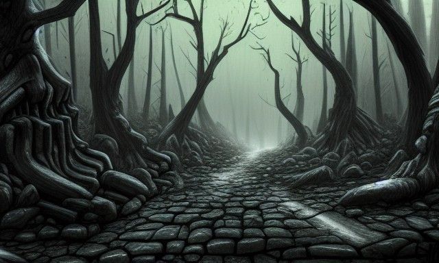foreboding forest 2 - AI Generated Artwork - NightCafe Creator