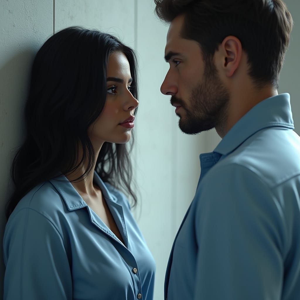 Young Woman Cornered by Her Boss in a Luxurious Ma... - AI Art