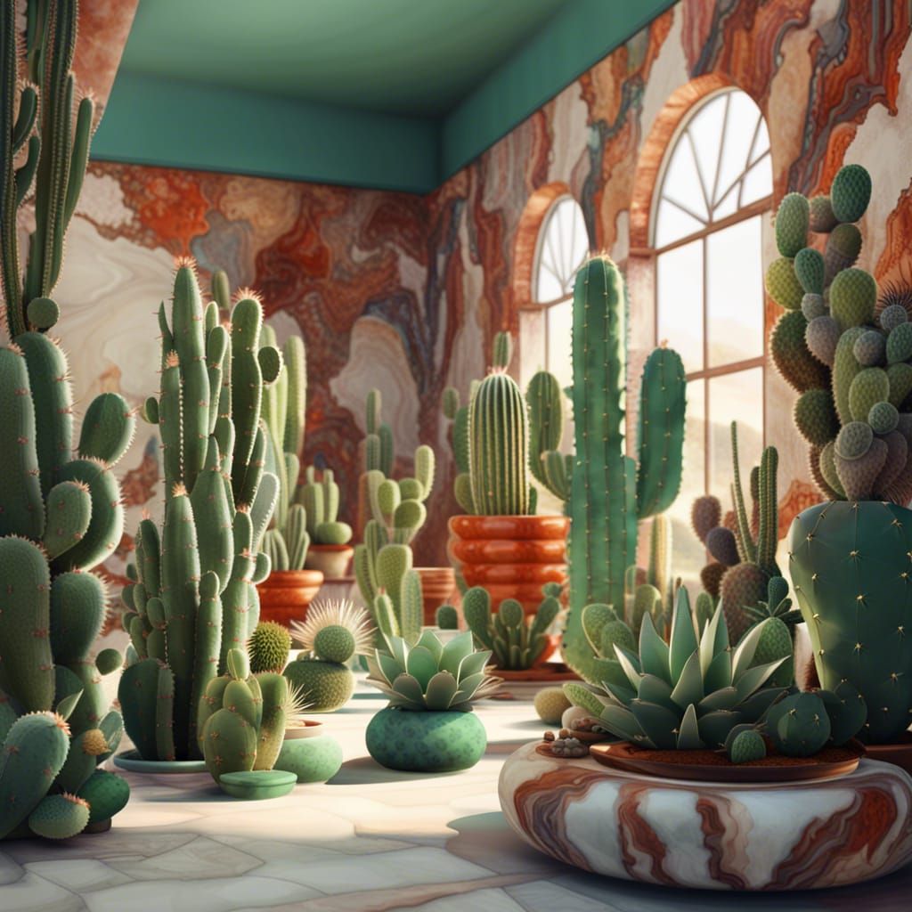Cactus Museum - AI Generated Artwork - NightCafe Creator