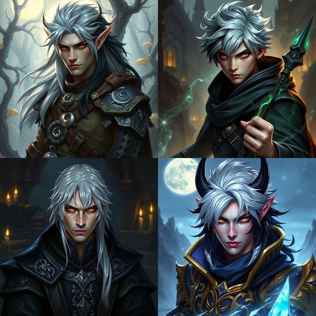 Vali Ravenclaw as a male a World of Warcraft Character with white and ...