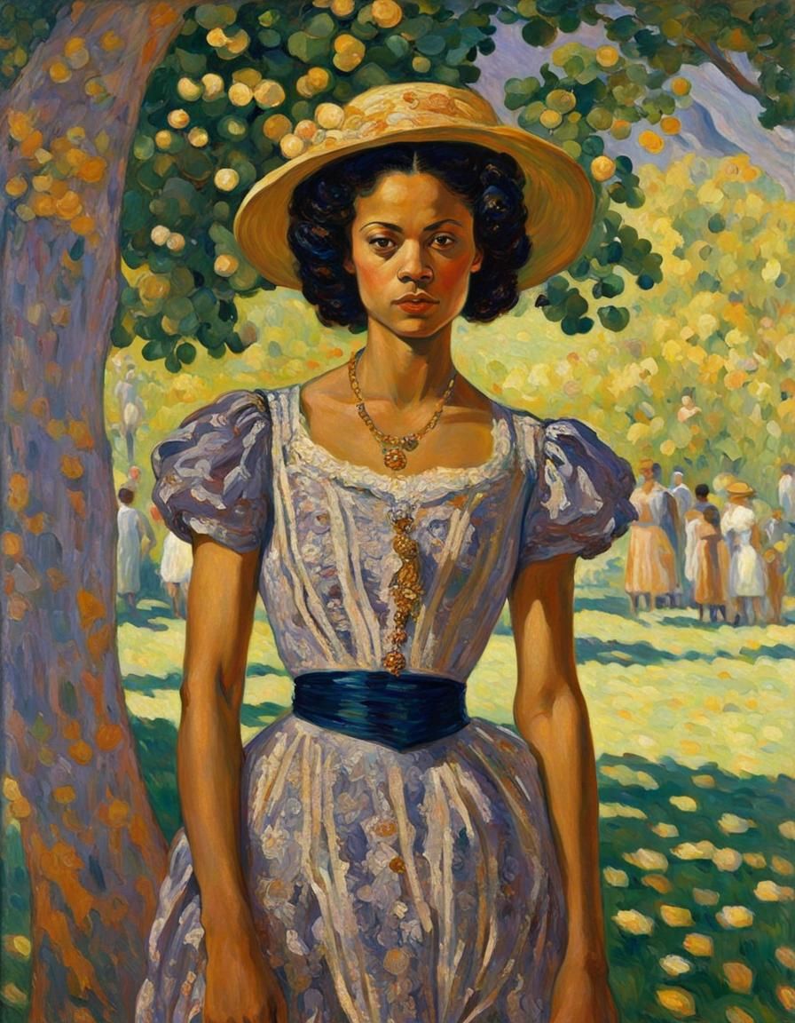 AI portrait influenced by the style of Louis Ritman (model portrait ...