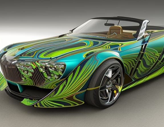 emerald car - AI Generated Artwork - NightCafe Creator