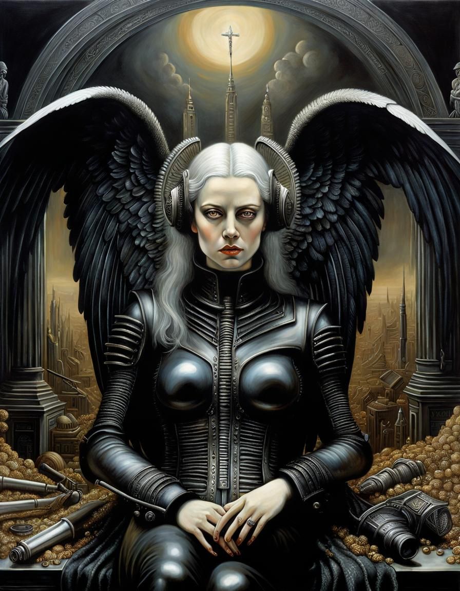 PORTRAIT OF A FALLEN ANGEL 11 - AI Generated Artwork - NightCafe Creator