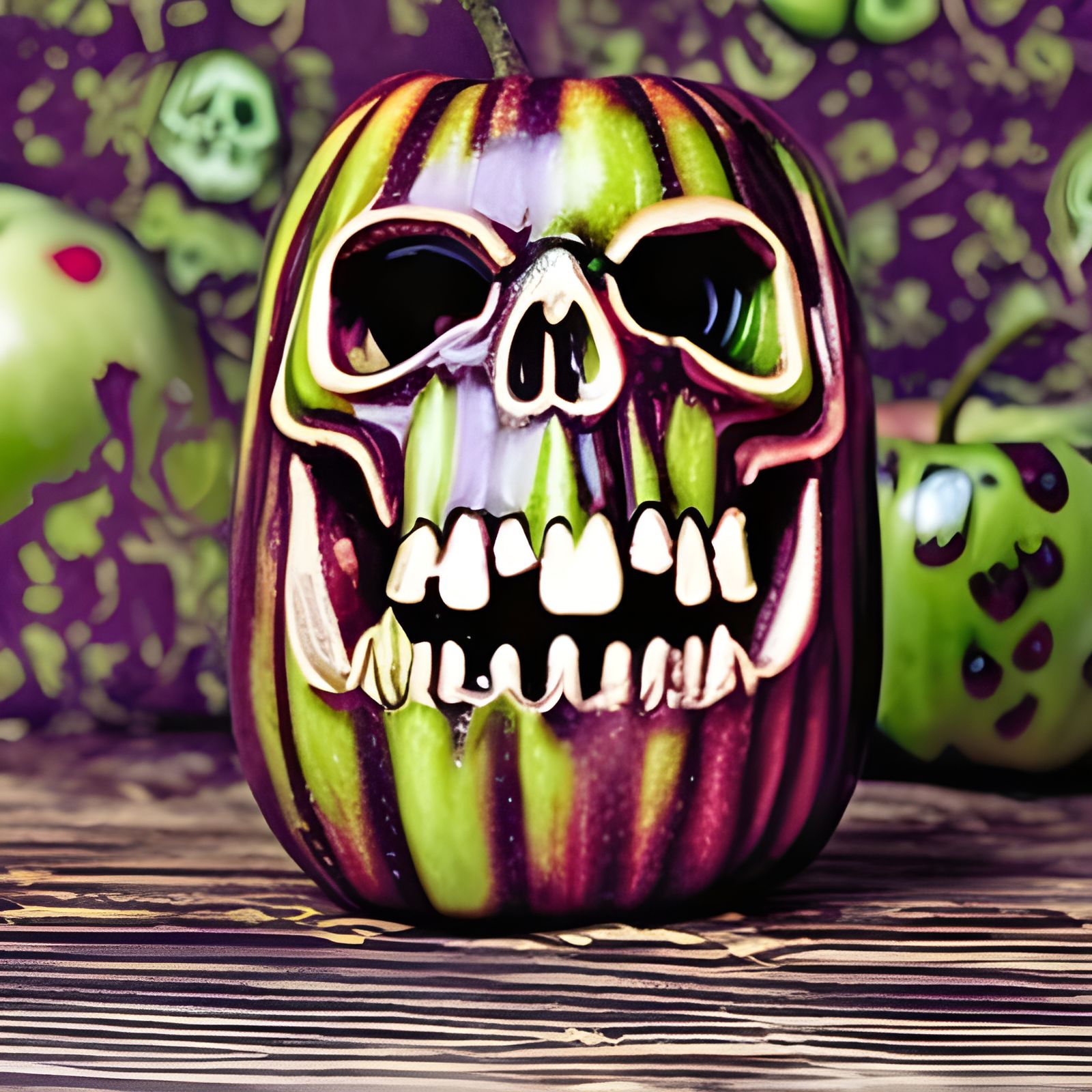 Zombie Candy Apple - AI Generated Artwork - NightCafe Creator