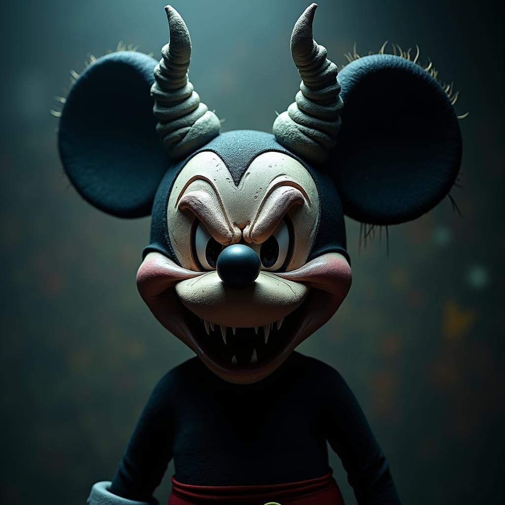 Evil Mickey Mouse - AI Generated Artwork - NightCafe Creator