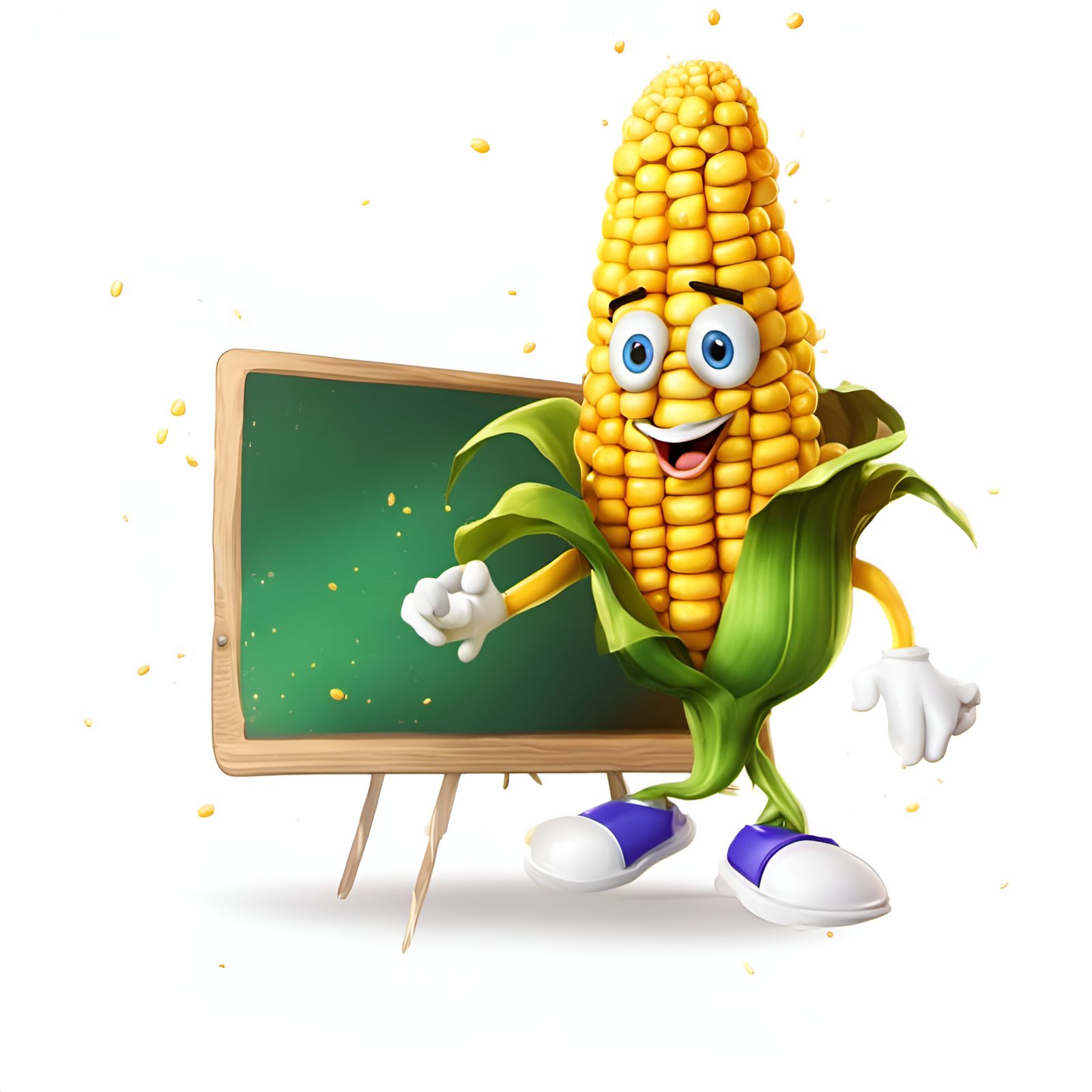 Corn cartoon character mascot talking - AI Generated Artwork ...