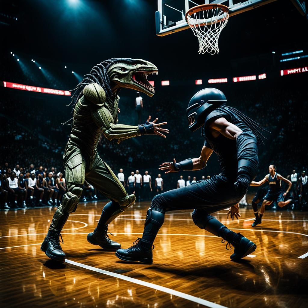 Aliens vs Predator - AI Generated Artwork - NightCafe Creator