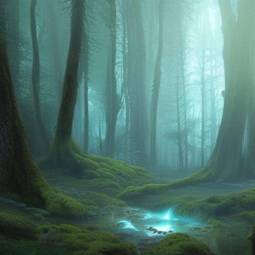 Glowing Springs - AI Generated Artwork - NightCafe Creator