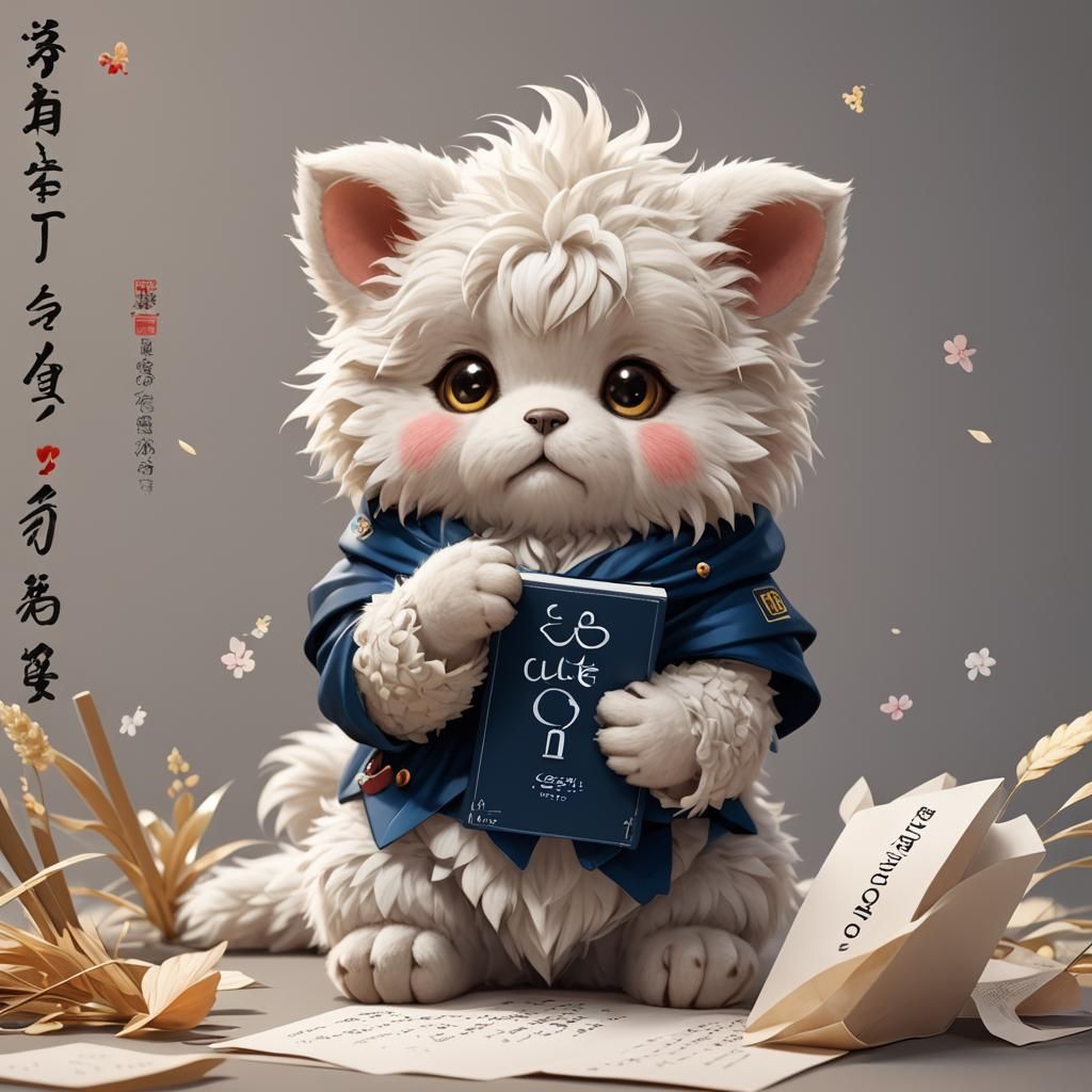 Cute Fuzzy Creature - AI Generated Artwork - NightCafe Creator