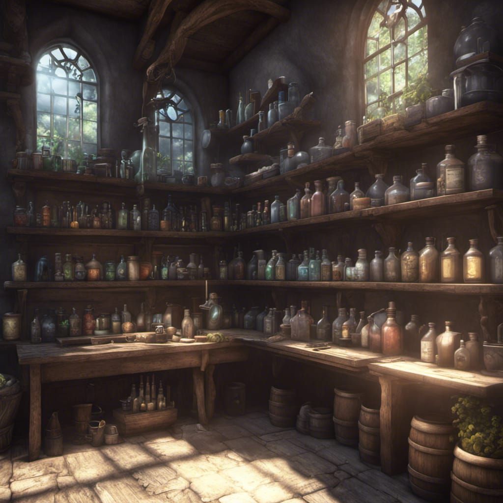 potions shop - AI Generated Artwork - NightCafe Creator