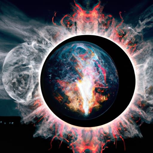 Time sphere exploding 8k resolution holographic astral cosmic ...