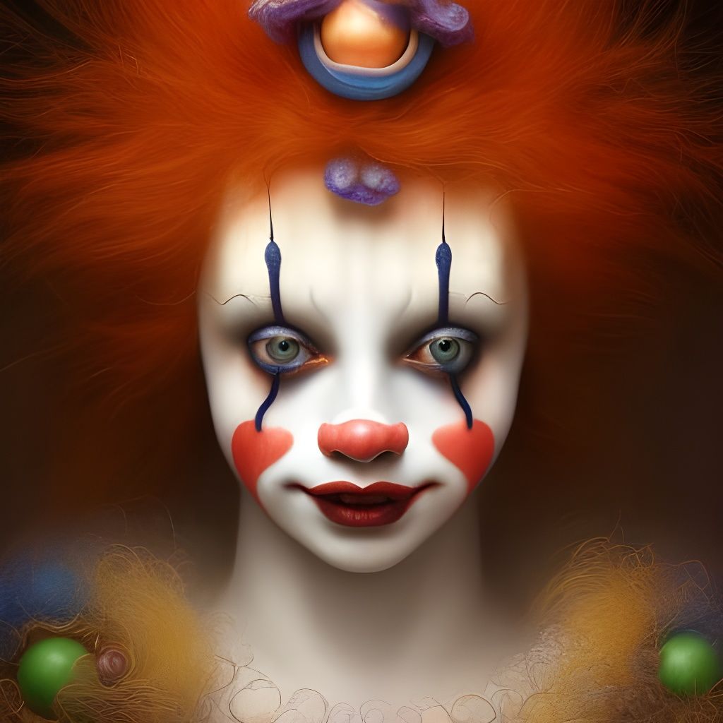 Pretty Clown - AI Generated Artwork - NightCafe Creator