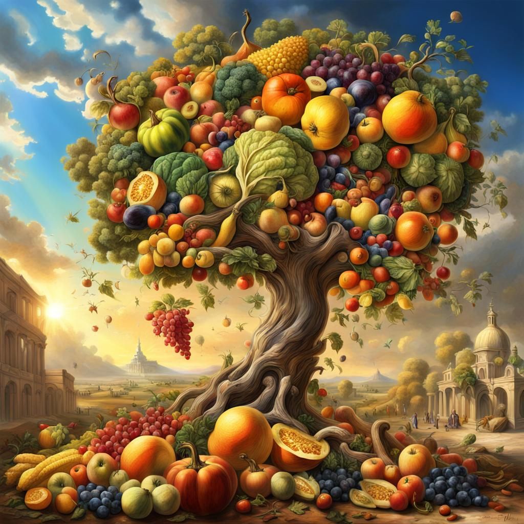 Cornucopia Tree - AI Generated Artwork - NightCafe Creator