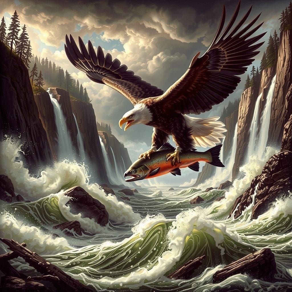 Eagle’s Triumph Over Storm - Lunch is ready!