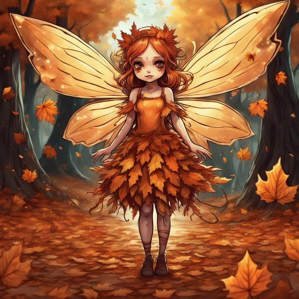" Fée automne " - AI Generated Artwork - NightCafe Creator