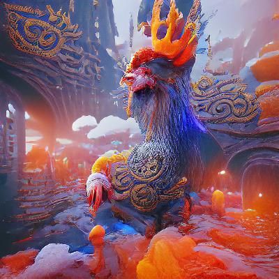 a chicken god - AI Generated Artwork - NightCafe Creator