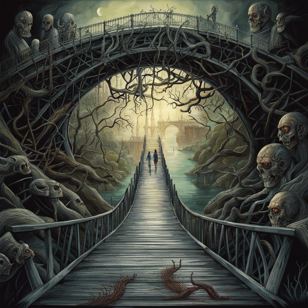A bridge into a nightmare, over the river of bad decisions and regrets ...