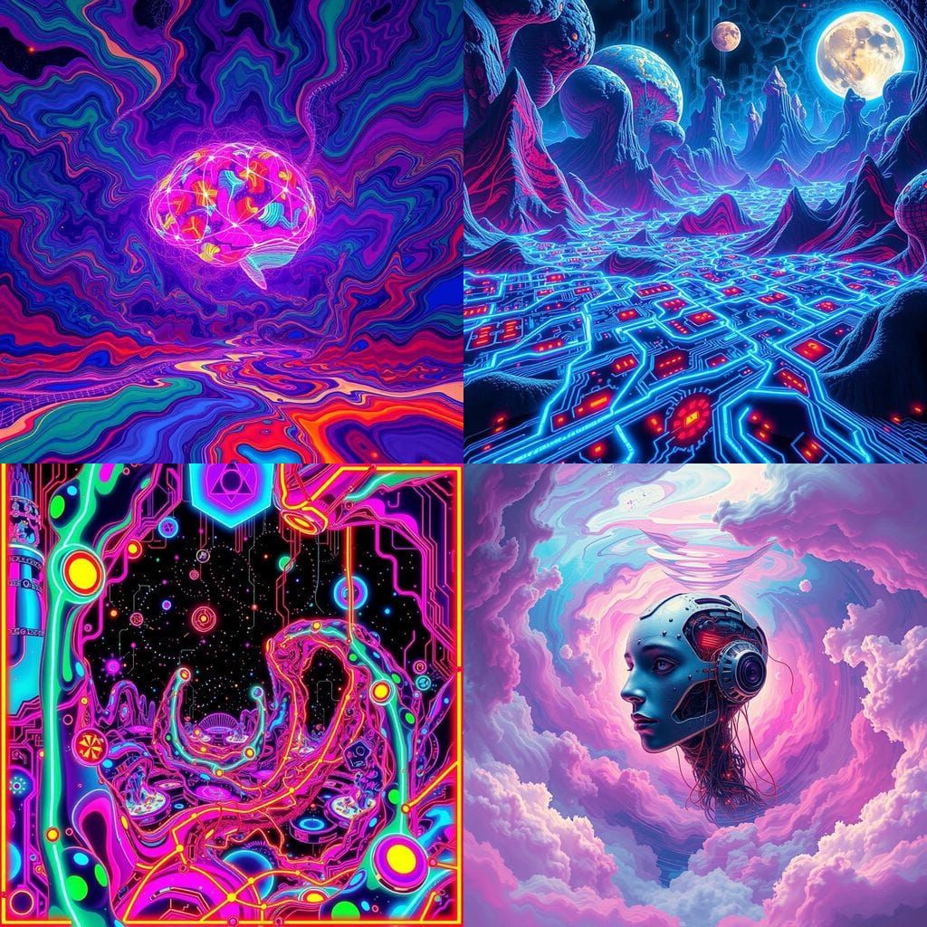 AI on LSD - AI Psychedelic Vortex