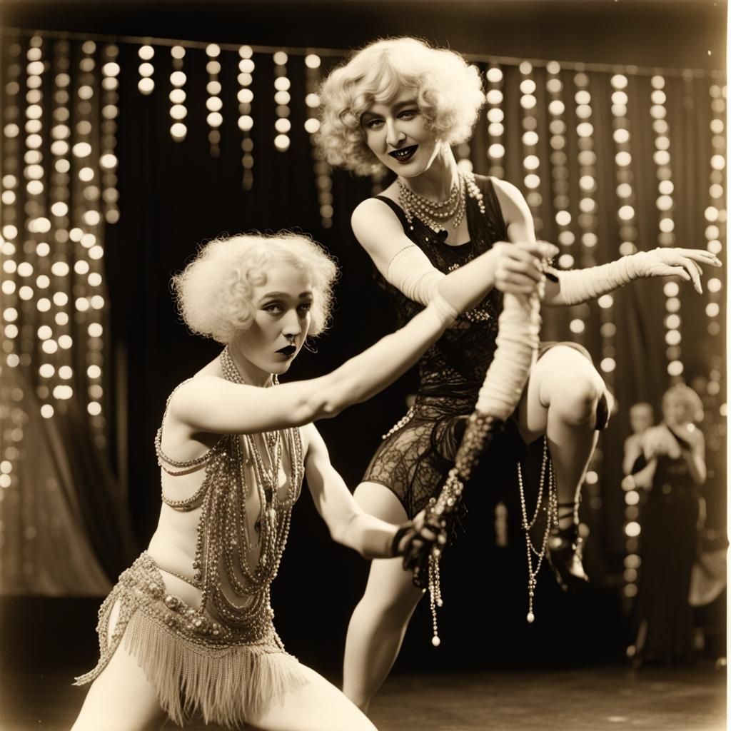Flappers/Eccentric Dancers - AI Generated Artwork - NightCafe Creator