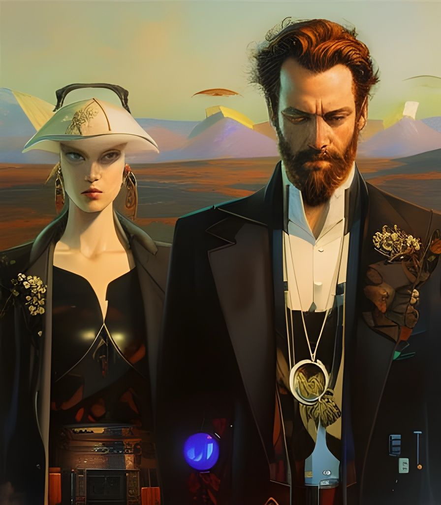 American Gothic Rust - AI Generated Artwork - NightCafe Creator