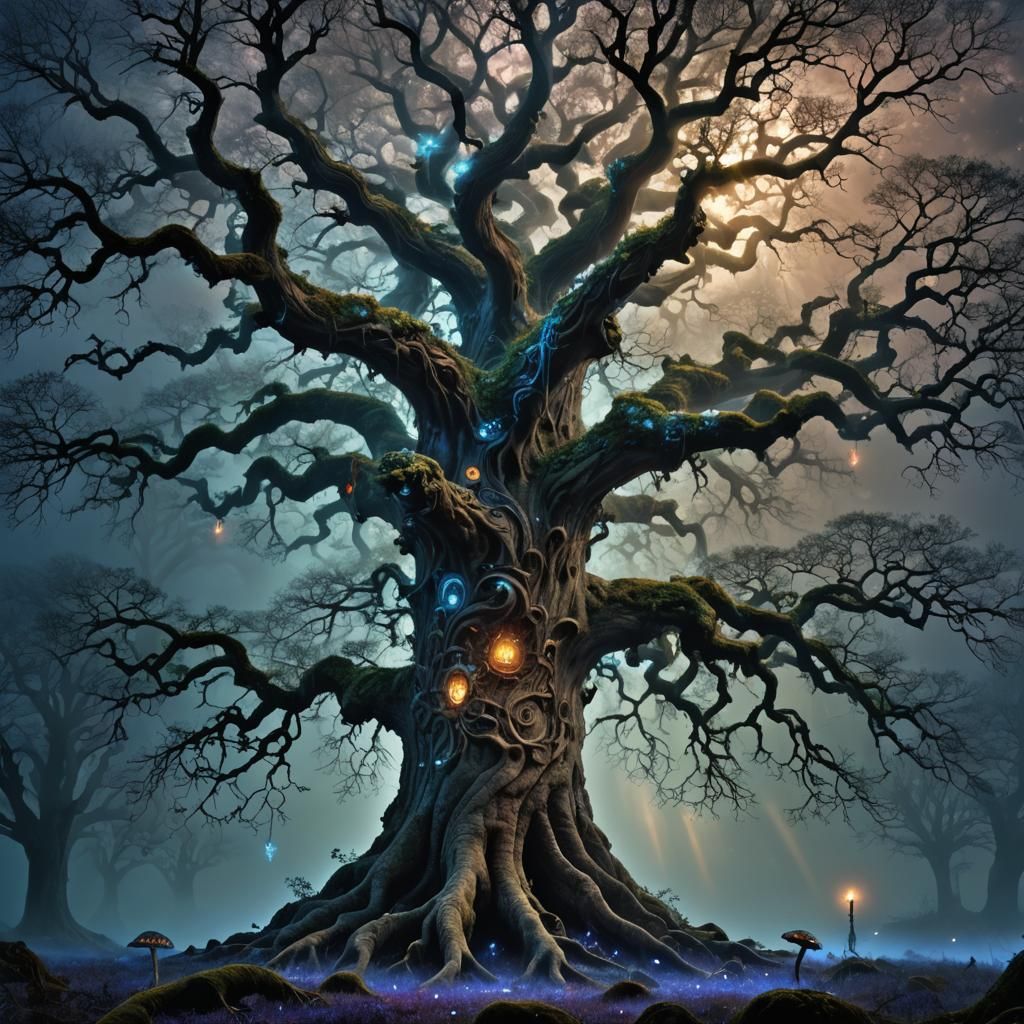 Ancient Oak - AI Generated Artwork - NightCafe Creator