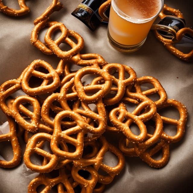 Pretzels & Beer - AI Generated Artwork - NightCafe Creator