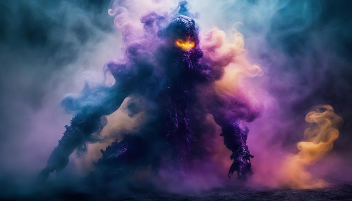 Golgothan Smoke Creature - AI Generated Artwork - NightCafe Creator